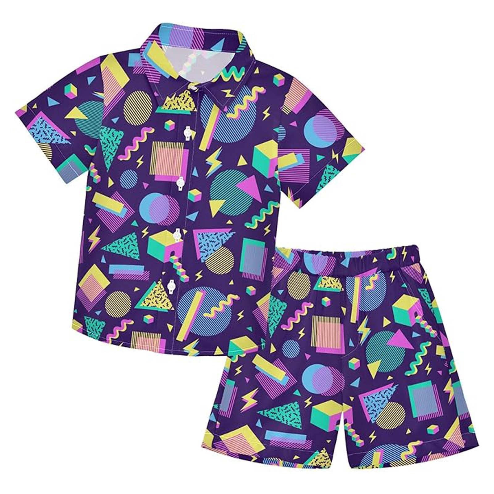 Afdoent Boys Clothing Sets Boy's Summer Casual Cartoon Printed Short ...