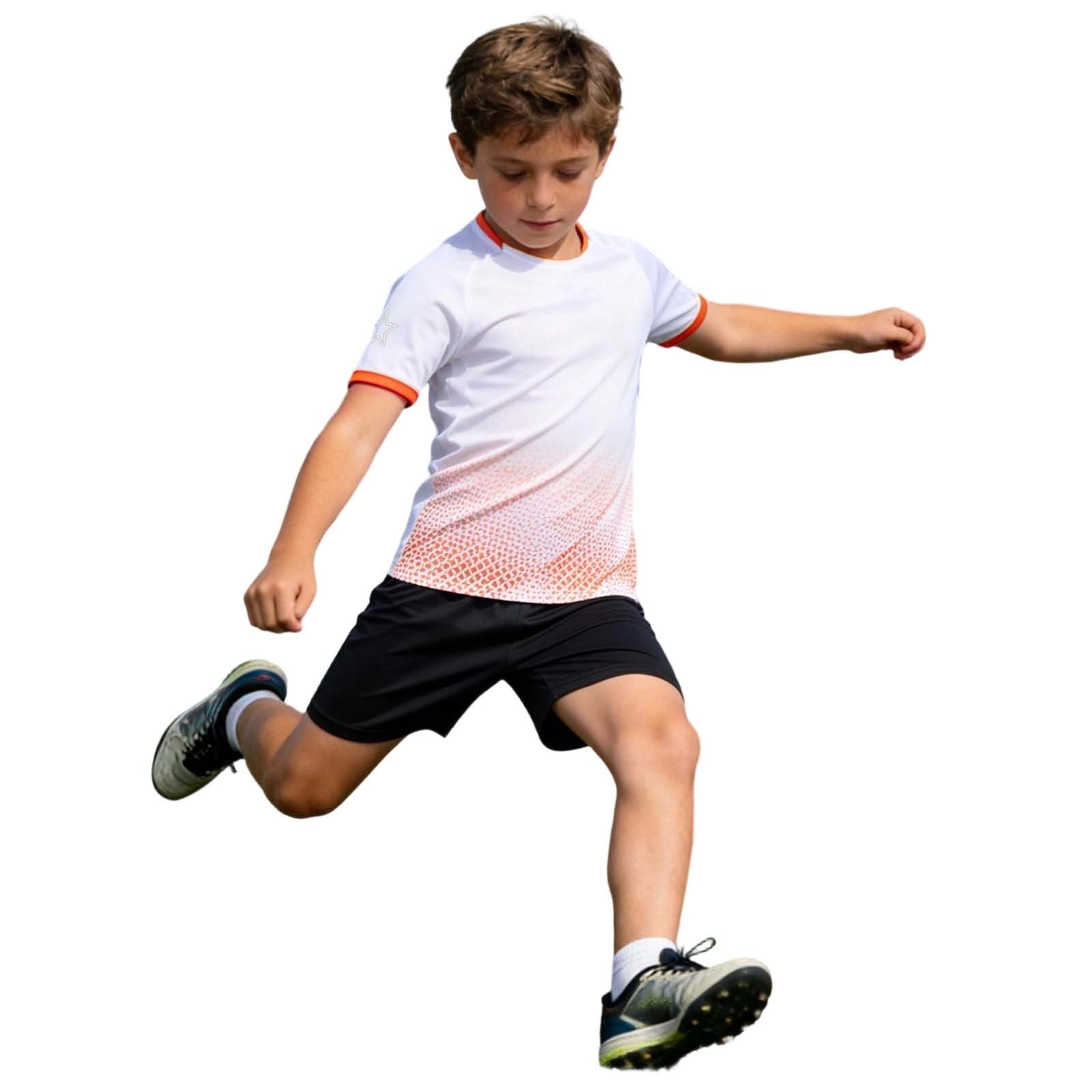Afdoent Boys Clothing Sets Kids Football Training Short Sleeve Sport ...