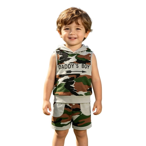 Afdoent Boys Clothing Sets Kids Hoodie Vest And Shorts For Daily ...