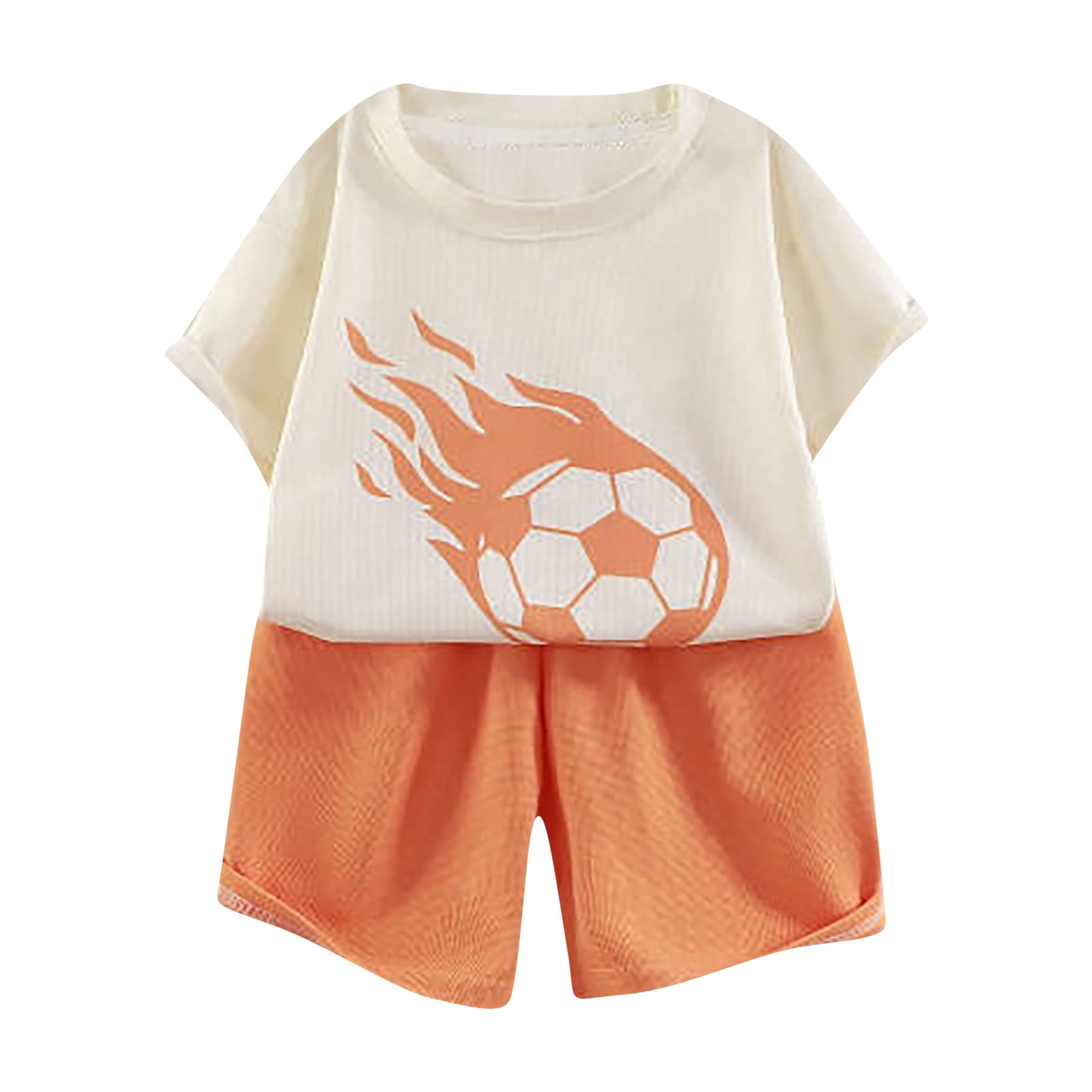 Afdoent Boys Clothing Sets Kids Knit Outfit Short Sleeve Top And Shorts ...