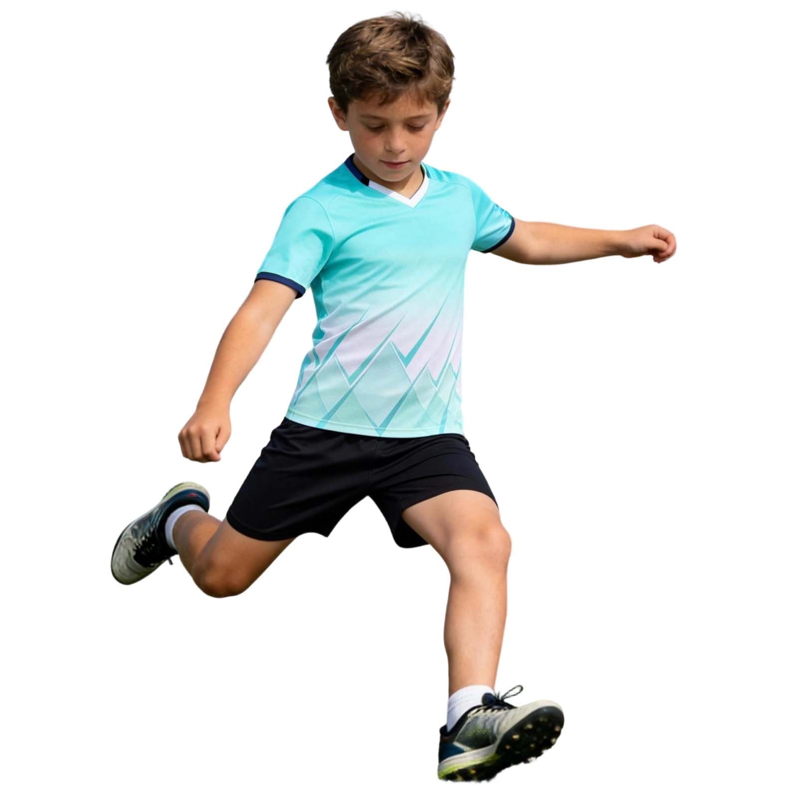 Afdoent Boys Clothing Sets Kids Short Sleeve Football Team Training ...