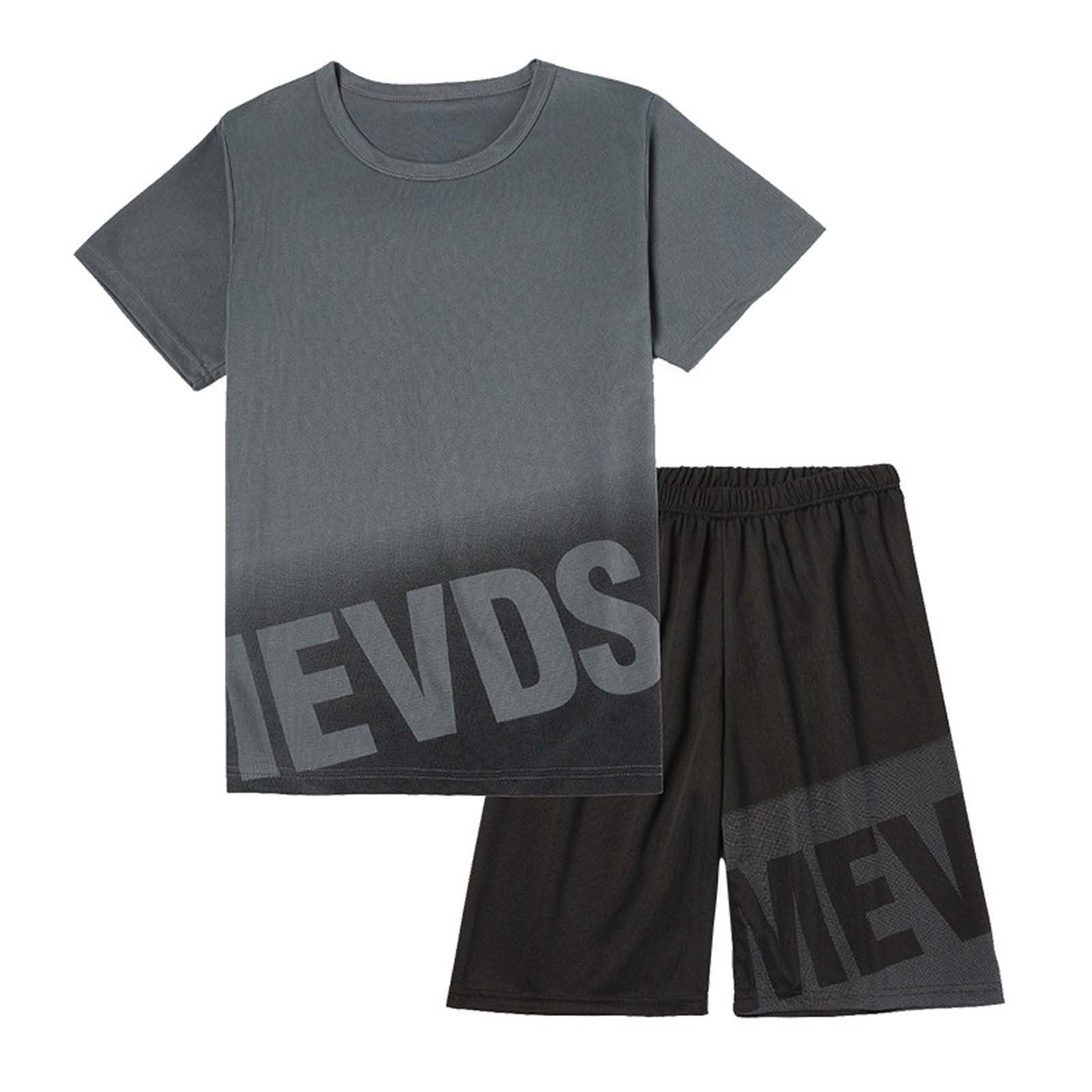 Afdoent Boys Clothing Sets Kids Summer Athletic Outfit Breathable Short ...