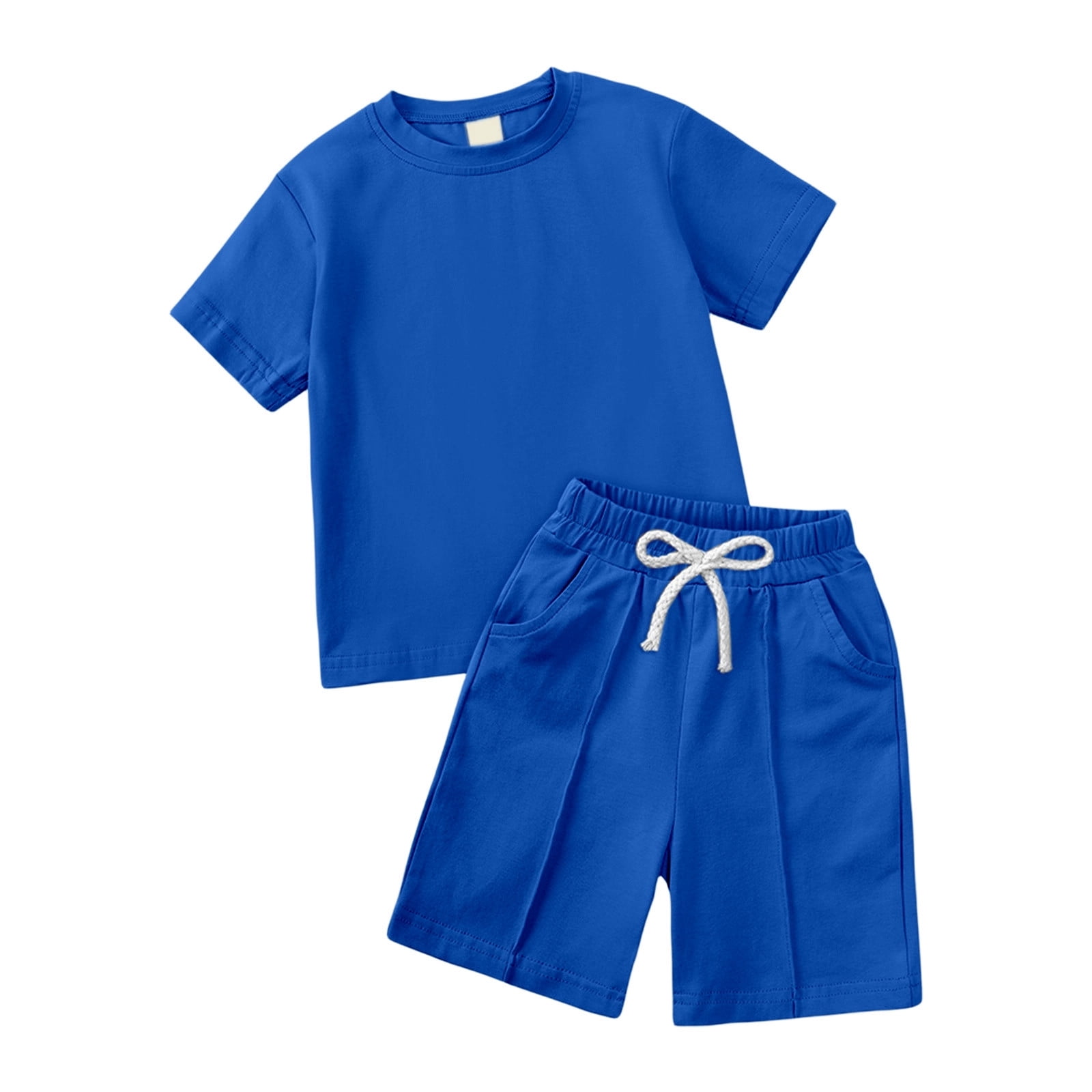 Afdoent Boys Clothing Sets Kids Summer Casual Short Sleeve With Shorts ...