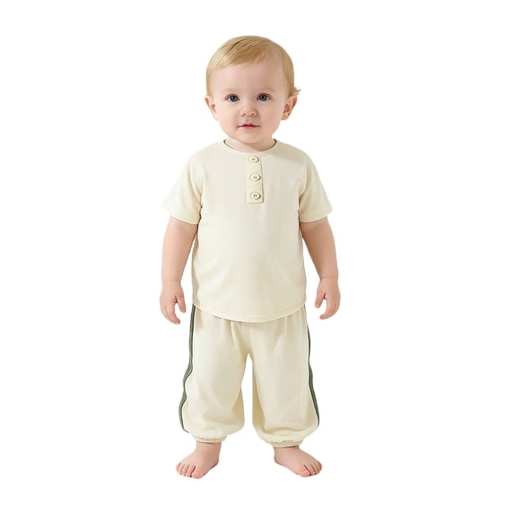 Afdoent Boys Clothing Sets Soft Baby Boy Outfits Short Sleeve Two Piece ...