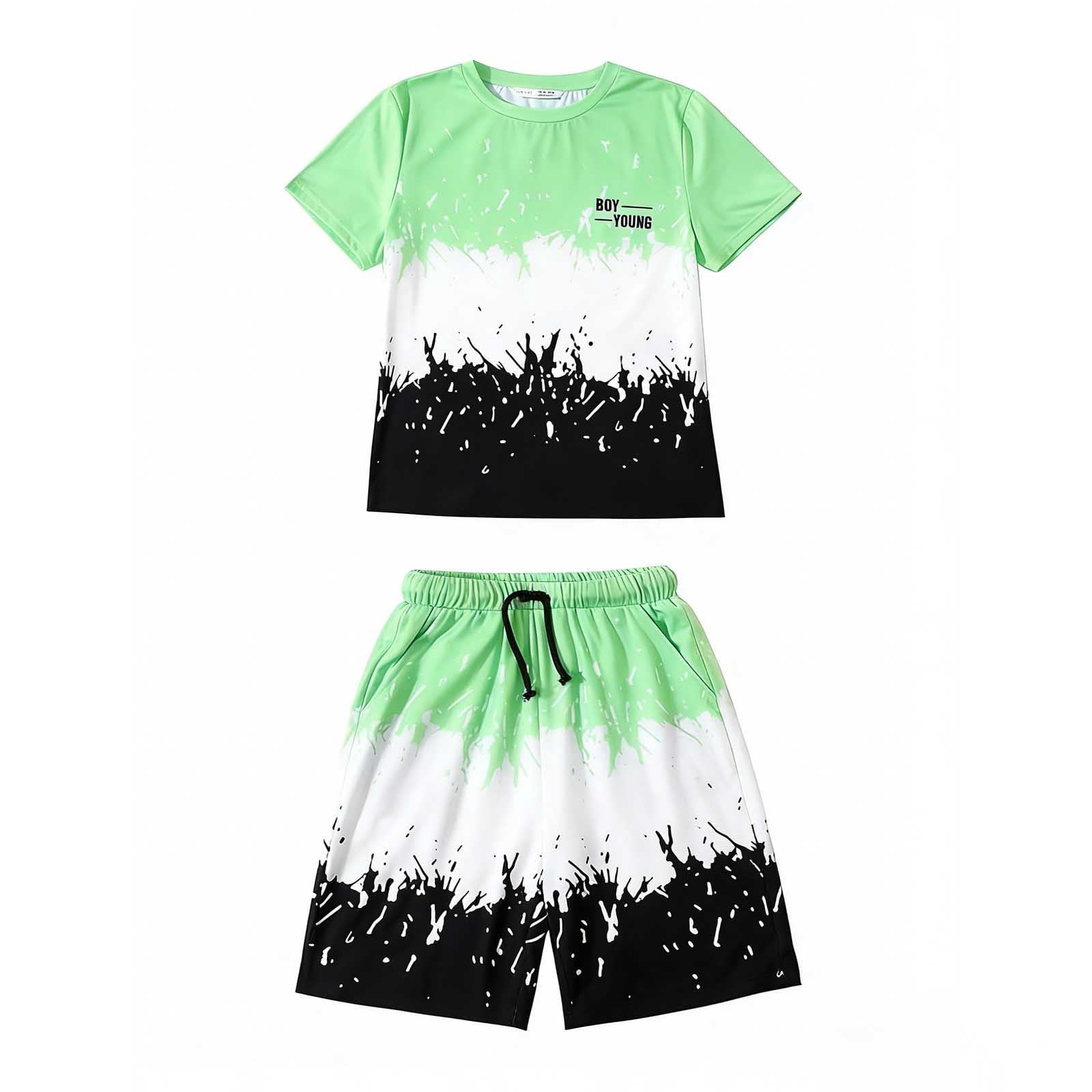 Afdoent Boys Clothing Sets Stylish And Comfortable Short Sleeve T-Shirt ...