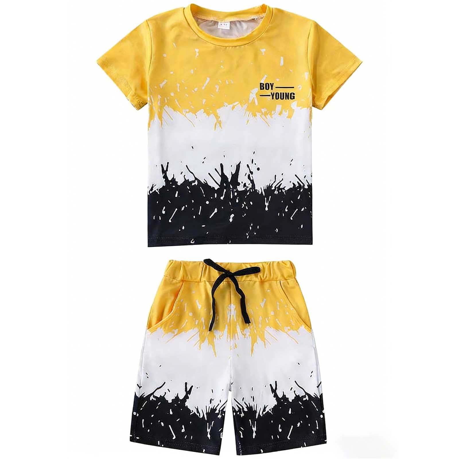 Afdoent Boys Clothing Sets Stylish And Comfortable Short Sleeve T-Shirt ...