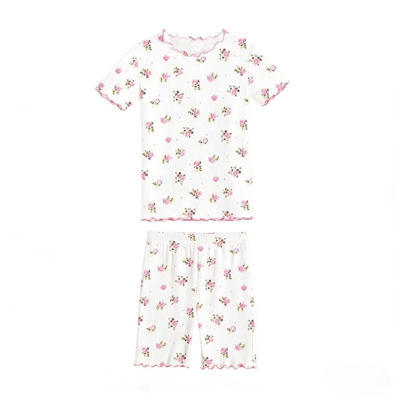 Afdoent Boys Clothing Sets Stylish And Comfortable Floral Print Short ...