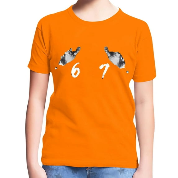 Afdoent Boys Graphic Short Sleeve Tee Shirt With 67 Funny Number Cool ...