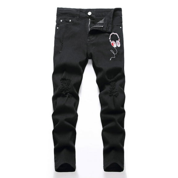 Afdoent Boys Jeans High Street Fashion Casual Long Pants For Kids ...