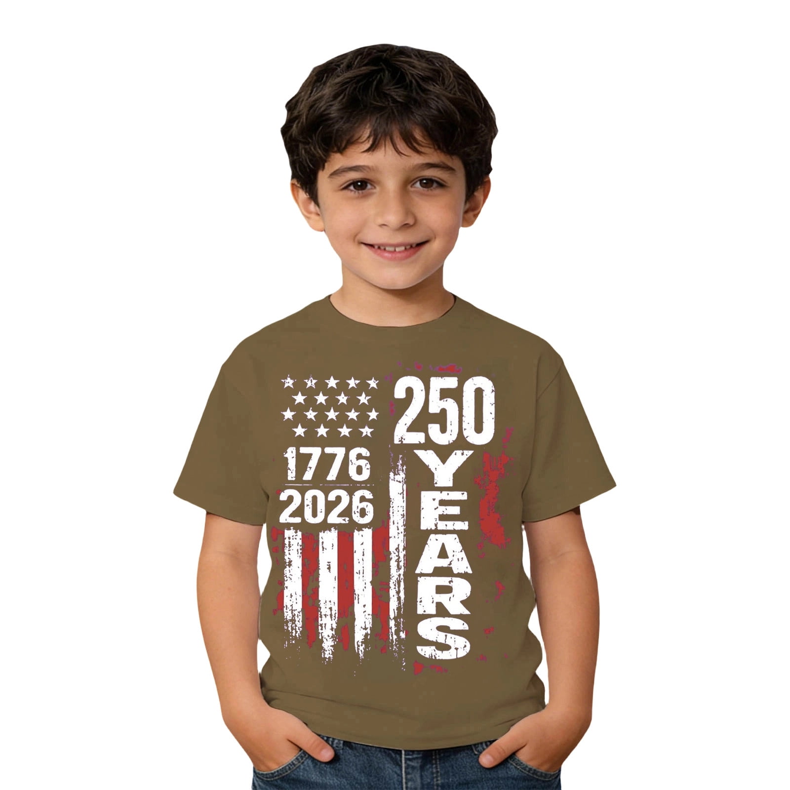 Afdoent Boys T Shirts 250 Years Fashion 4Th Of July Graphic Printed ...
