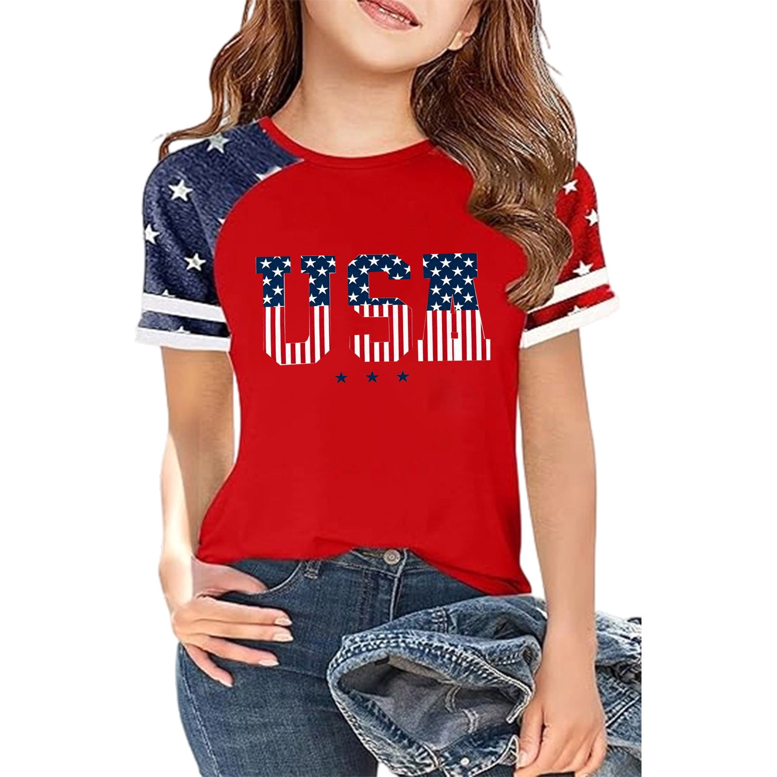 Afdoent Boys T Shirts Independence Day Themed Casual Graphic Tee For ...