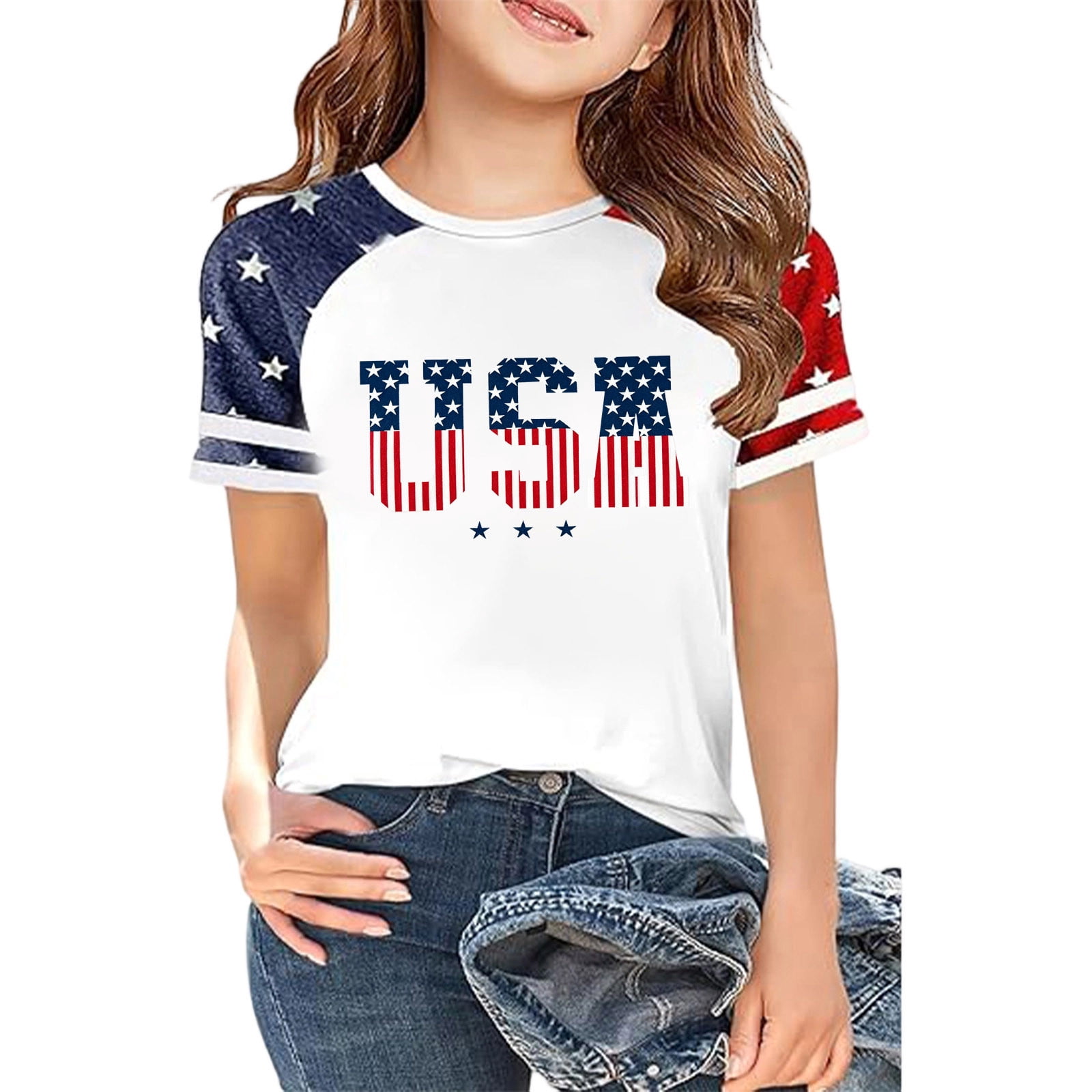 Afdoent Boys T Shirts Independence Day Themed Casual Graphic Tee For ...