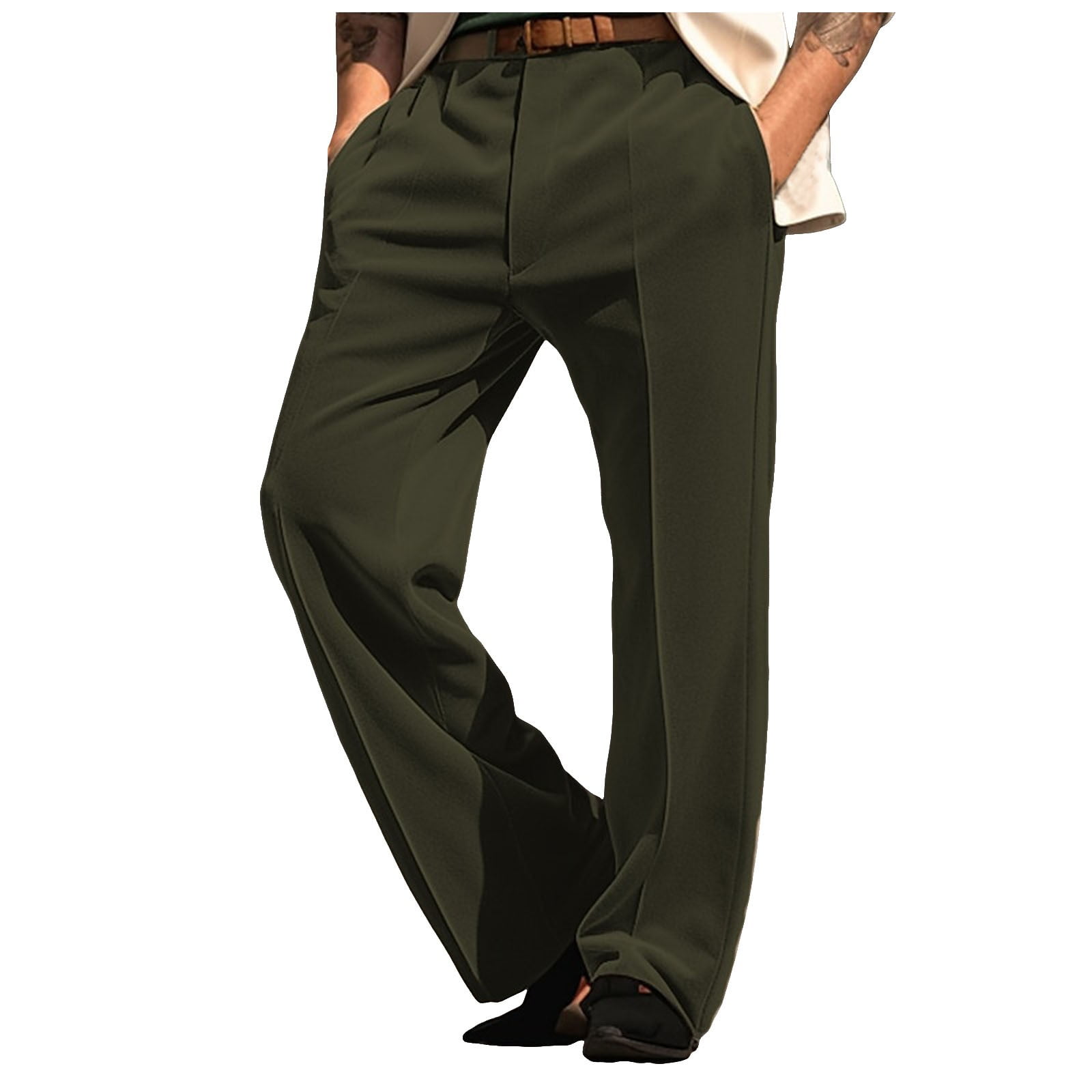 Afdoent Casual Pants For Men Dress Pants Trousers Casual Pants Velvet ...