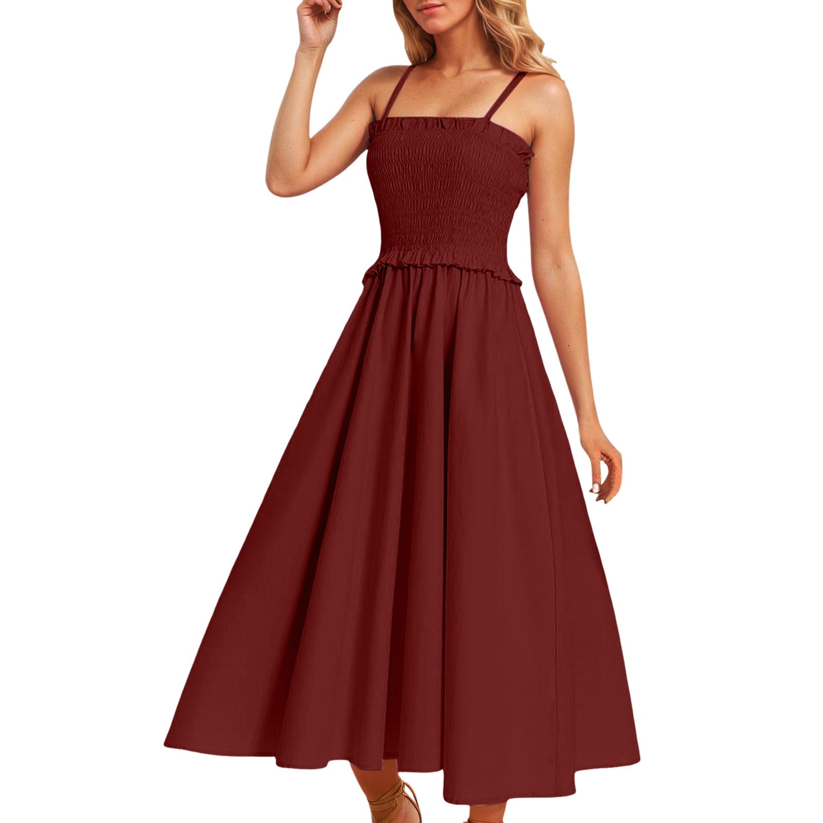 Afdoent Dresses For Women Summer Fashion Clothing Long Dress Beach ...