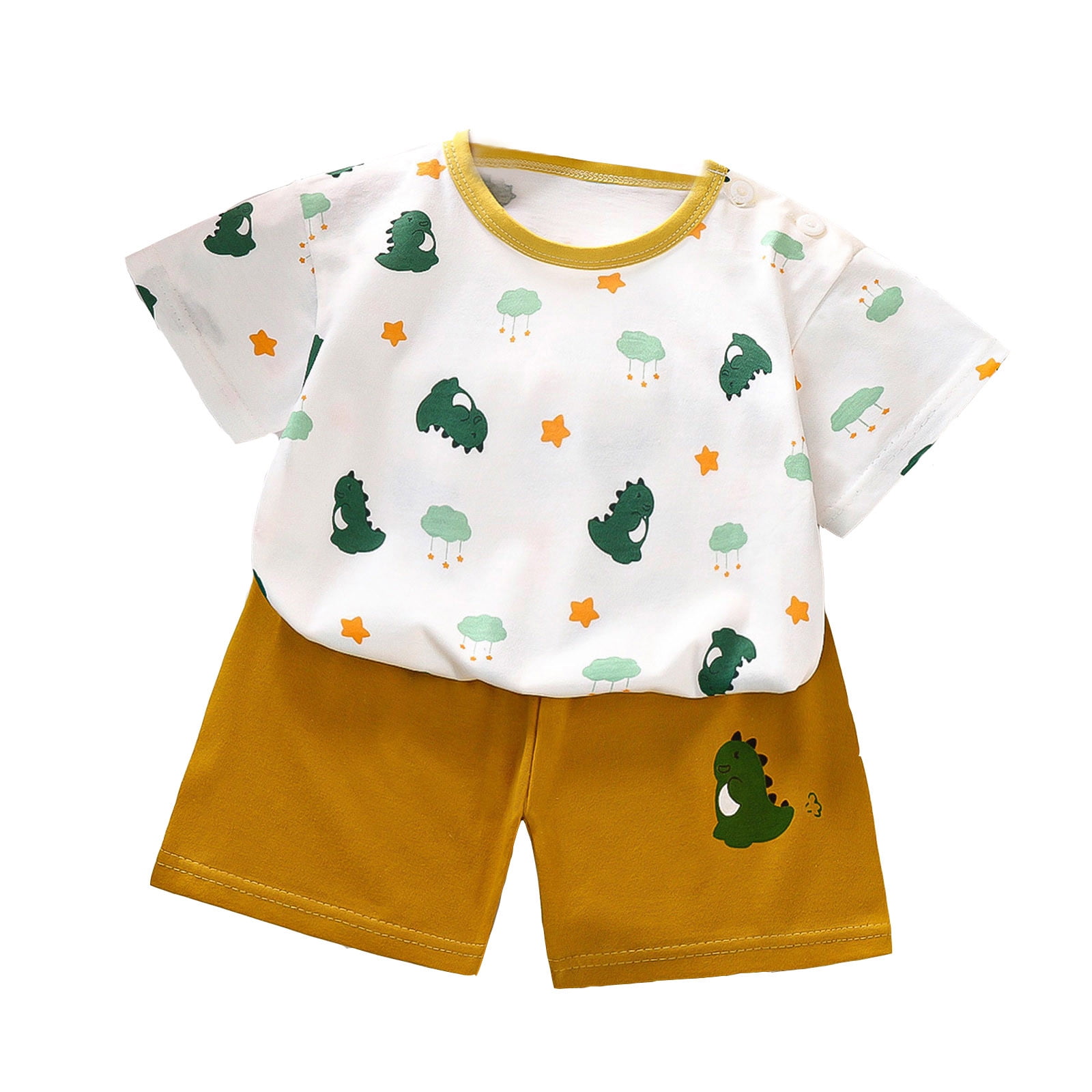 Afdoent Girl Outfits Summer Boys And Girls Short Sleeve T Shirt Set ...