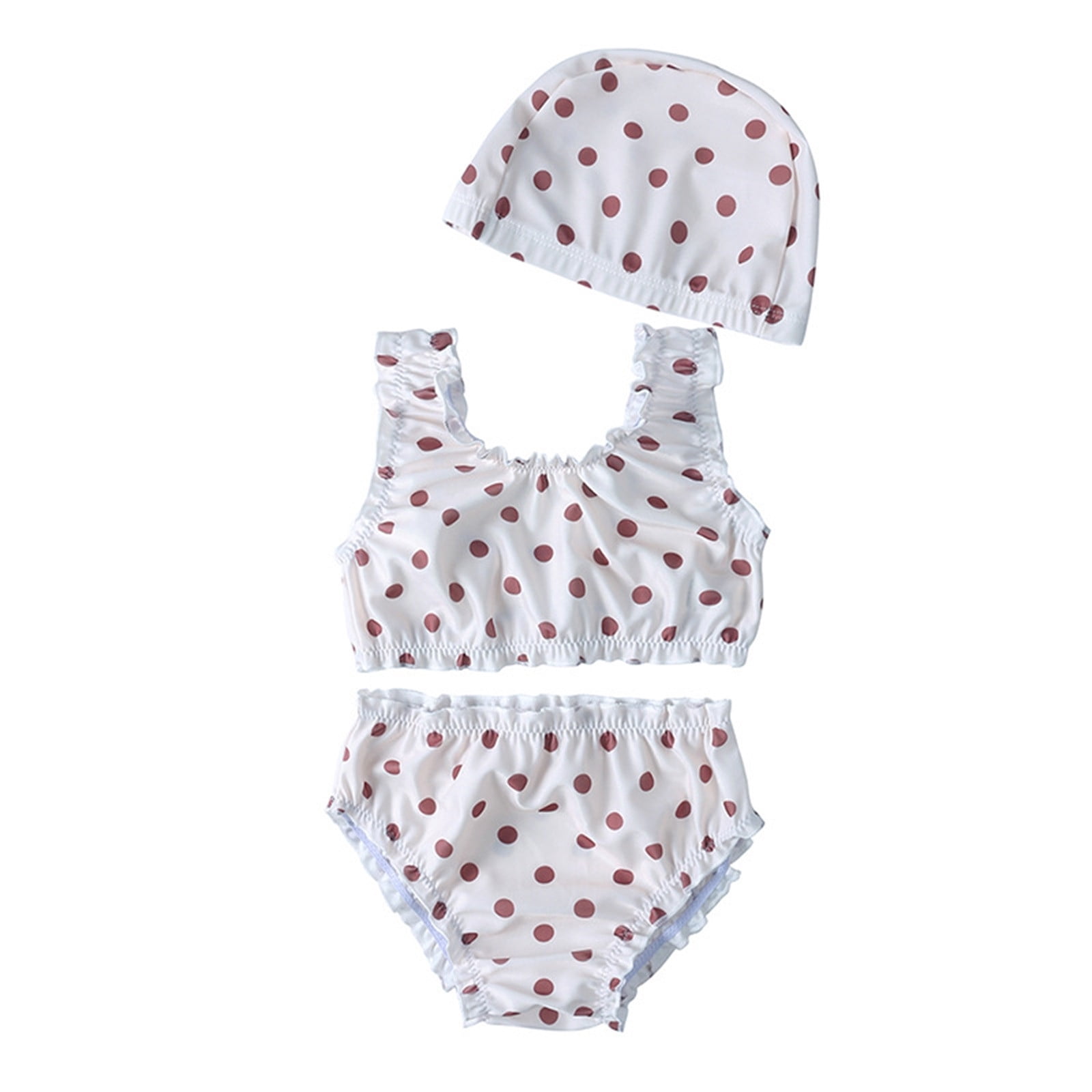 Afdoent Girl Swimsuit Kids Girls Three Piece Swimsuit Girls' Swimwear ...