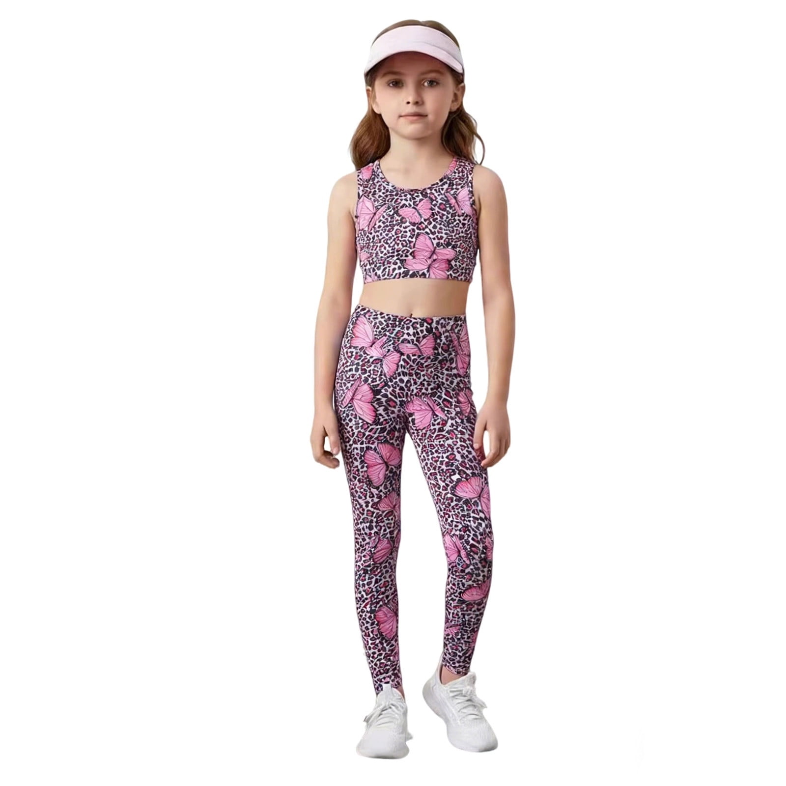 Afdoent Girls 2 Piece Outfits Casual Outfit Soft sleeveless Top And ...