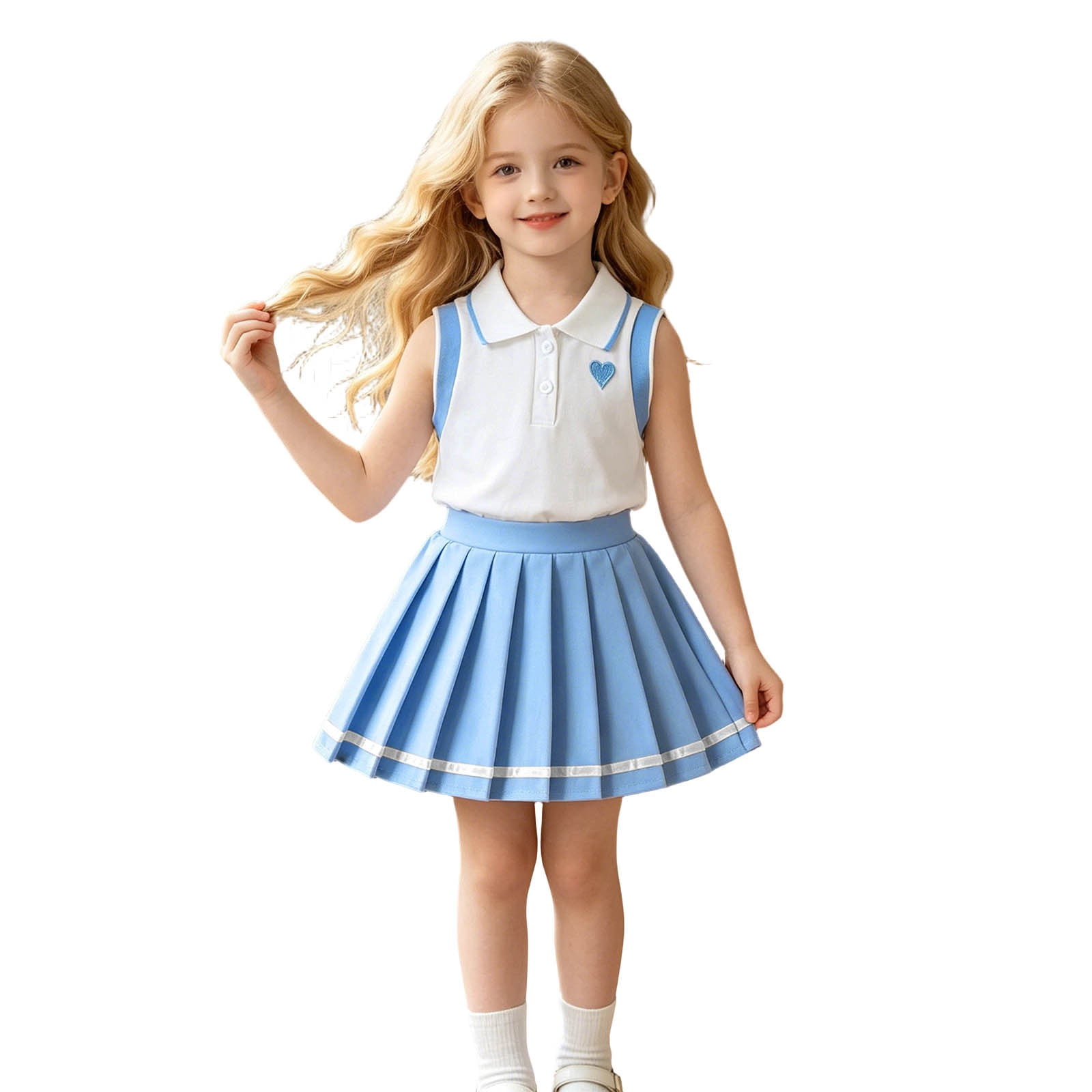 Afdoent Girls 2 Piece Outfits Girls Outfits 2 Piece Knitted Long Sleeve ...
