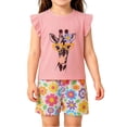 Afdoent Girls 2 Piece Outfits Lightweight Girls Summer Flying Sleeve ...