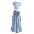 Afdoent Girls 2 Piece Outfits Polka dot Top And Ruffle Shorts Outfit ...
