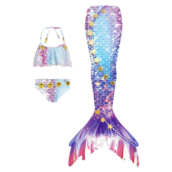 Afdoent Girls Bathing Suit 3 Piece Girls Swimsuit Bathing Suits Bikini ...