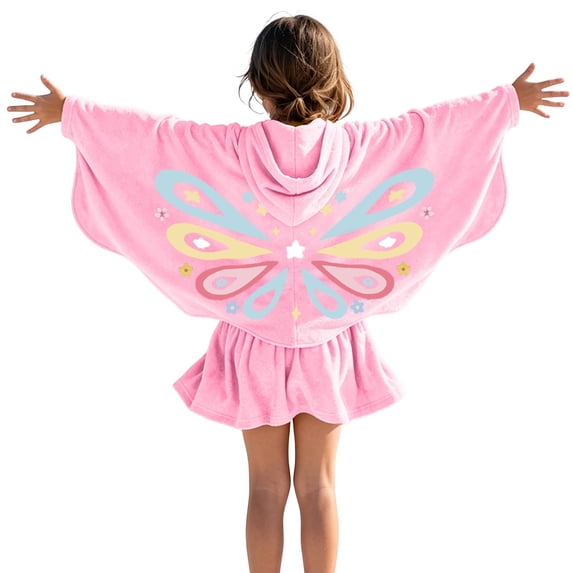 Afdoent Girls Dress Cute Print Sunny Beachy Hoodie Tee Dress For Girls ...