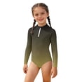 Afdoent Girls One Piece Swimsuits Kids Fashion Gradient Print Full ...