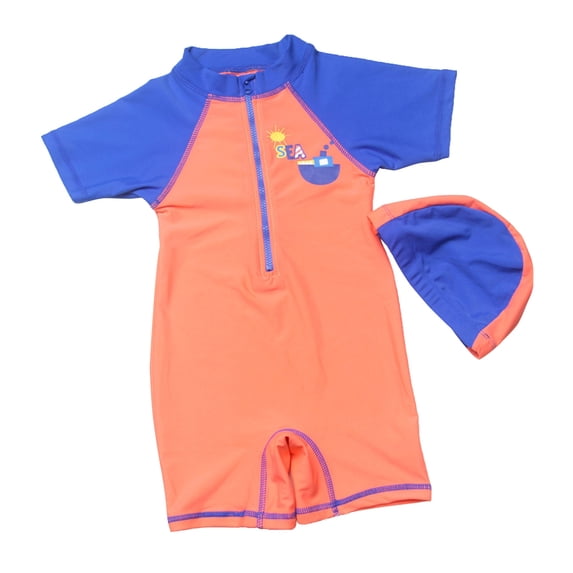 Afdoent Girls One Piece Swimsuits Kids Kids One Piece Swimsuit And Hat ...