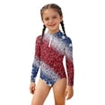 Afdoent Girls One Piece Swimsuits Kids Patriotic Print Full Coverage ...