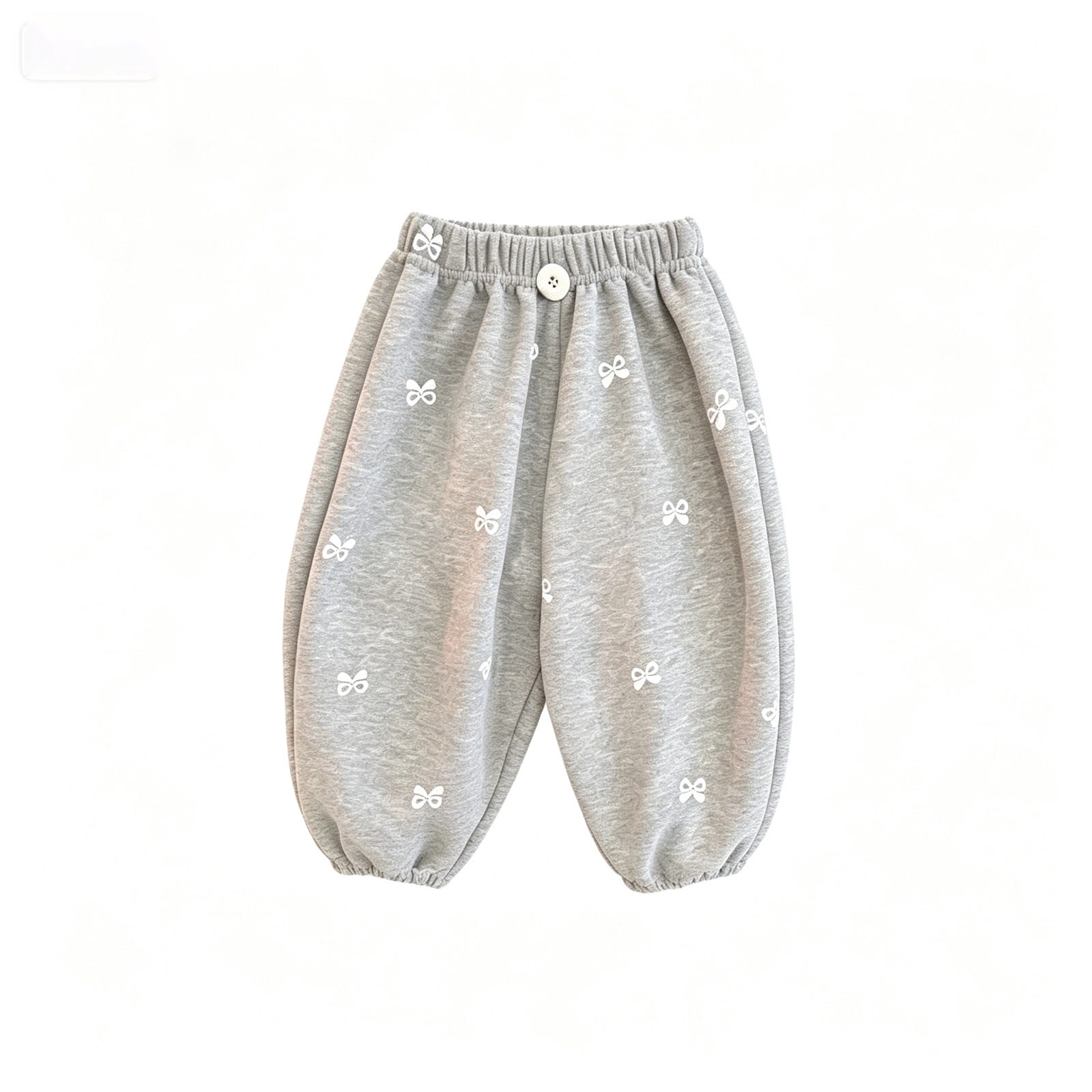 Afdoent Girls Pants Casual Jogger Sweatpants With Bow Print Style ...