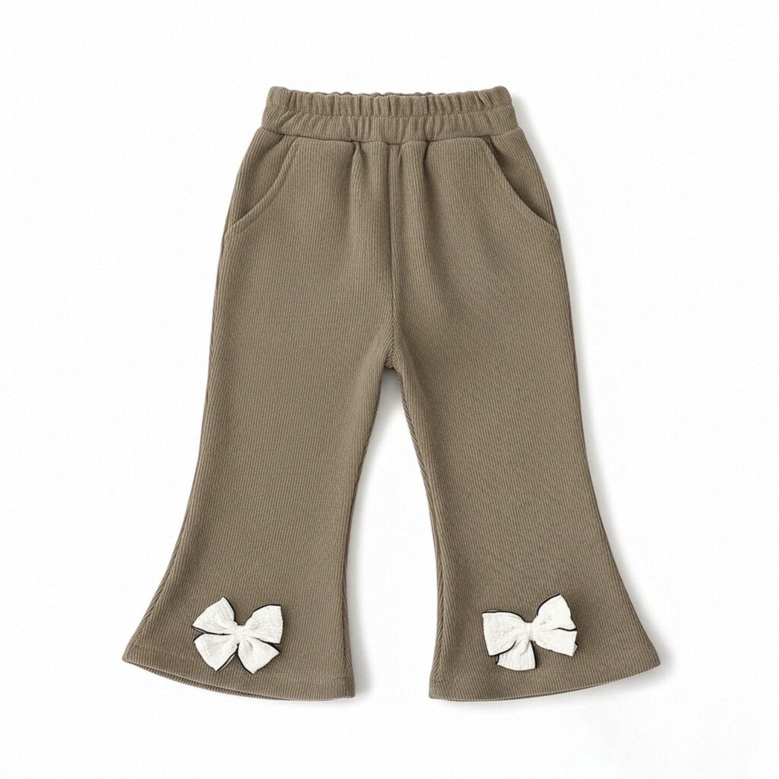 Afdoent Girls Pants Flared Pants Stretch Comfortable Casual Trousers ...