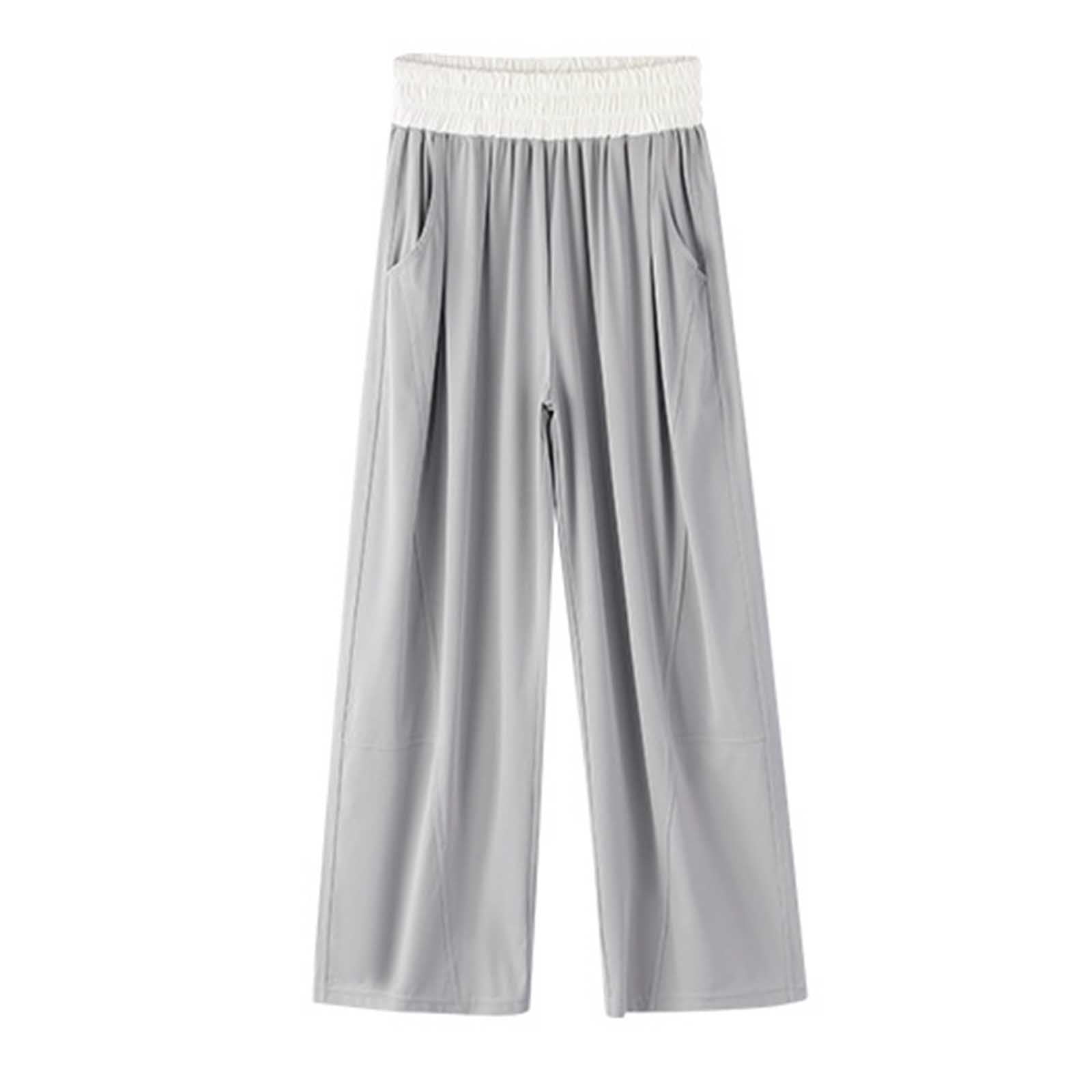 Afdoent Girls Pants High Waist Soft Stretch Casual Trousers For Girls ...