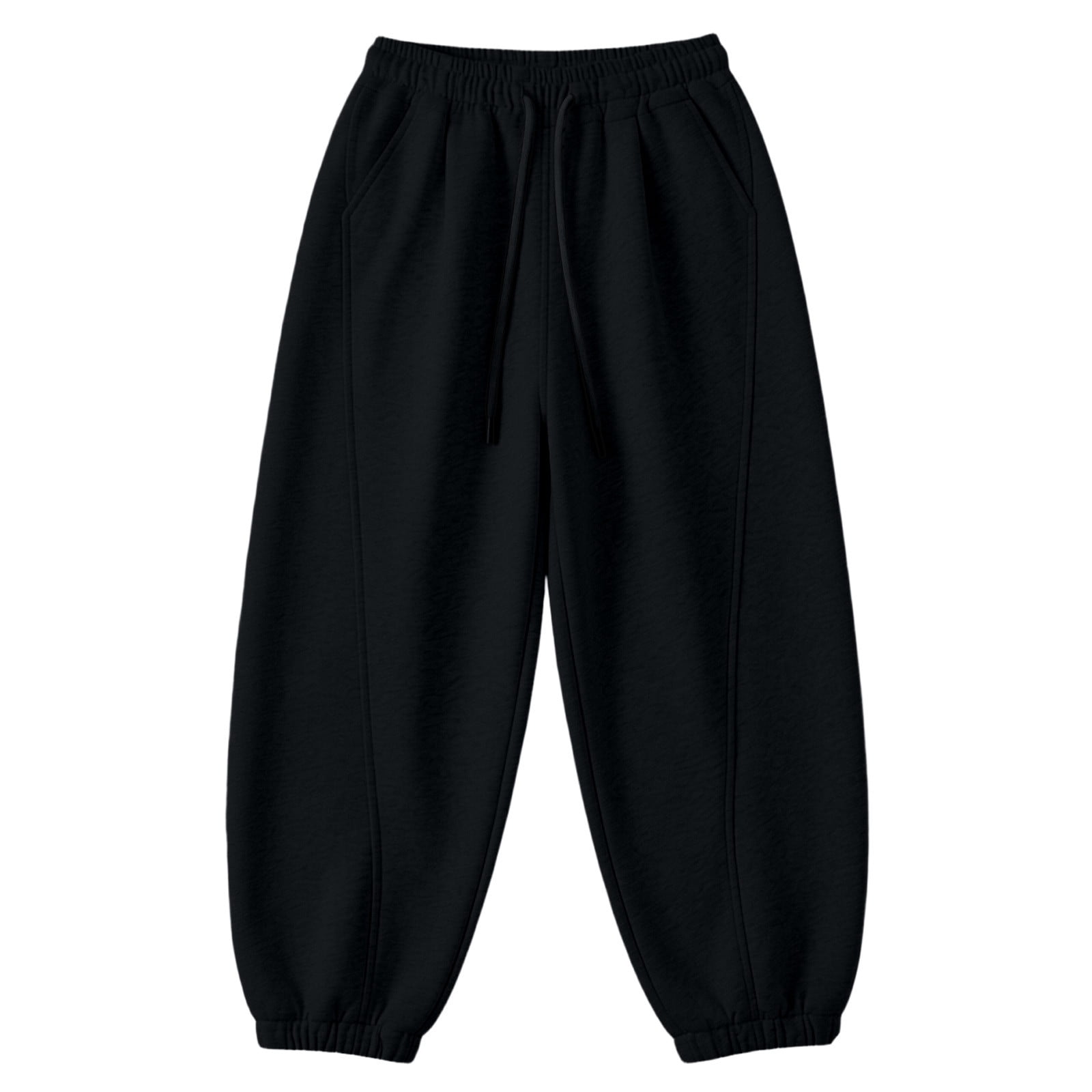 Afdoent Girls Pants Jogger Pants With Elastic Ankles Soft Casual ...