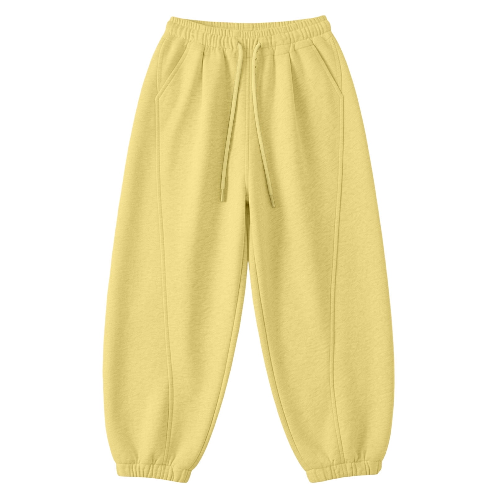 Afdoent Girls Pants Jogger Pants With Elastic Ankles Soft Casual ...