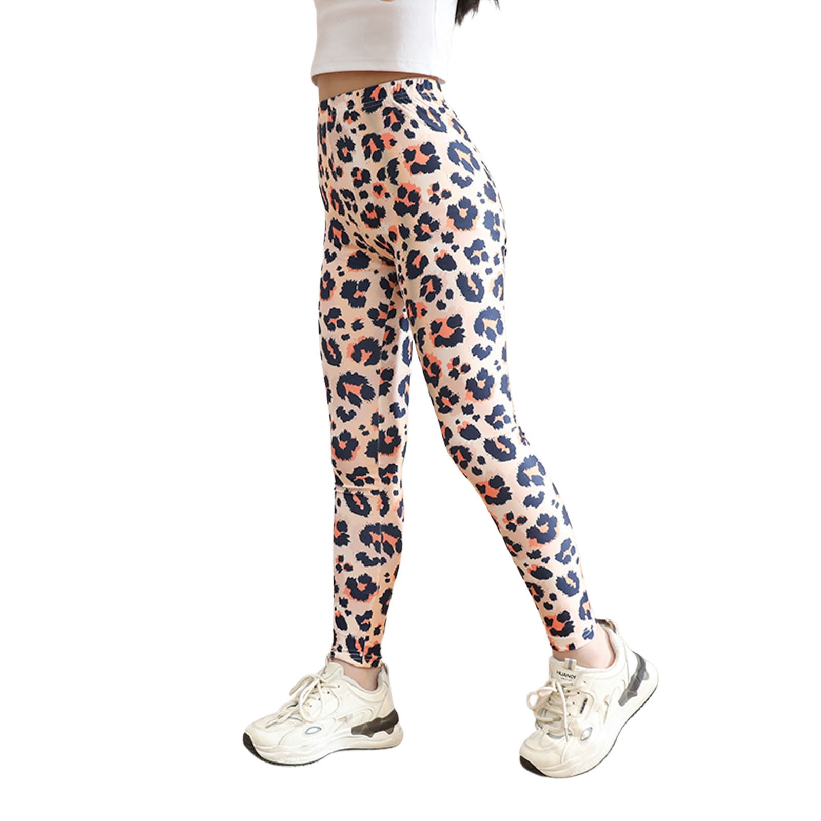 Afdoent Girls Pants Milk Silk Leggings Summer Thin Long Pants With ...