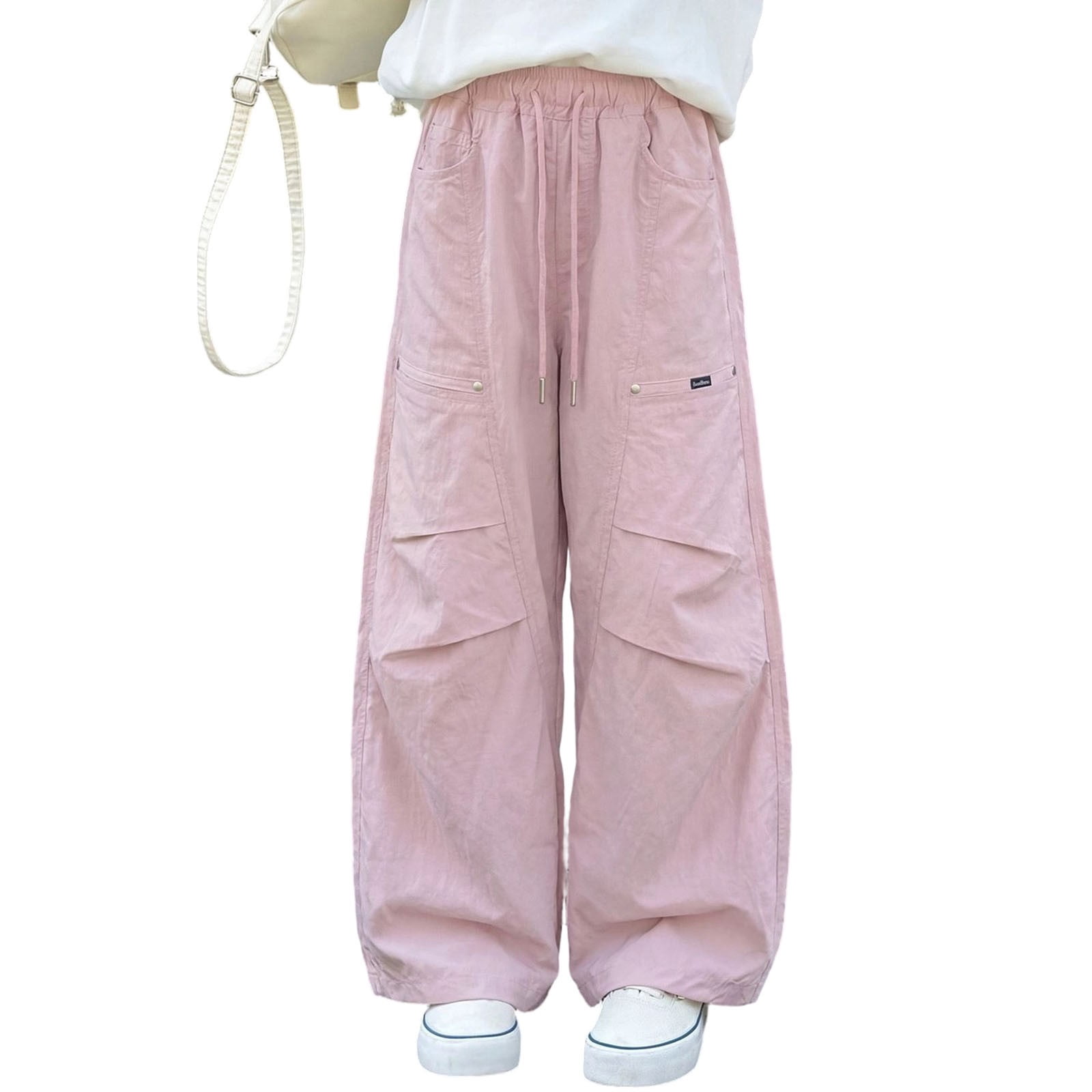 Afdoent Girls Pants Summer Casual Pants Fashionable Loose Fit Long ...
