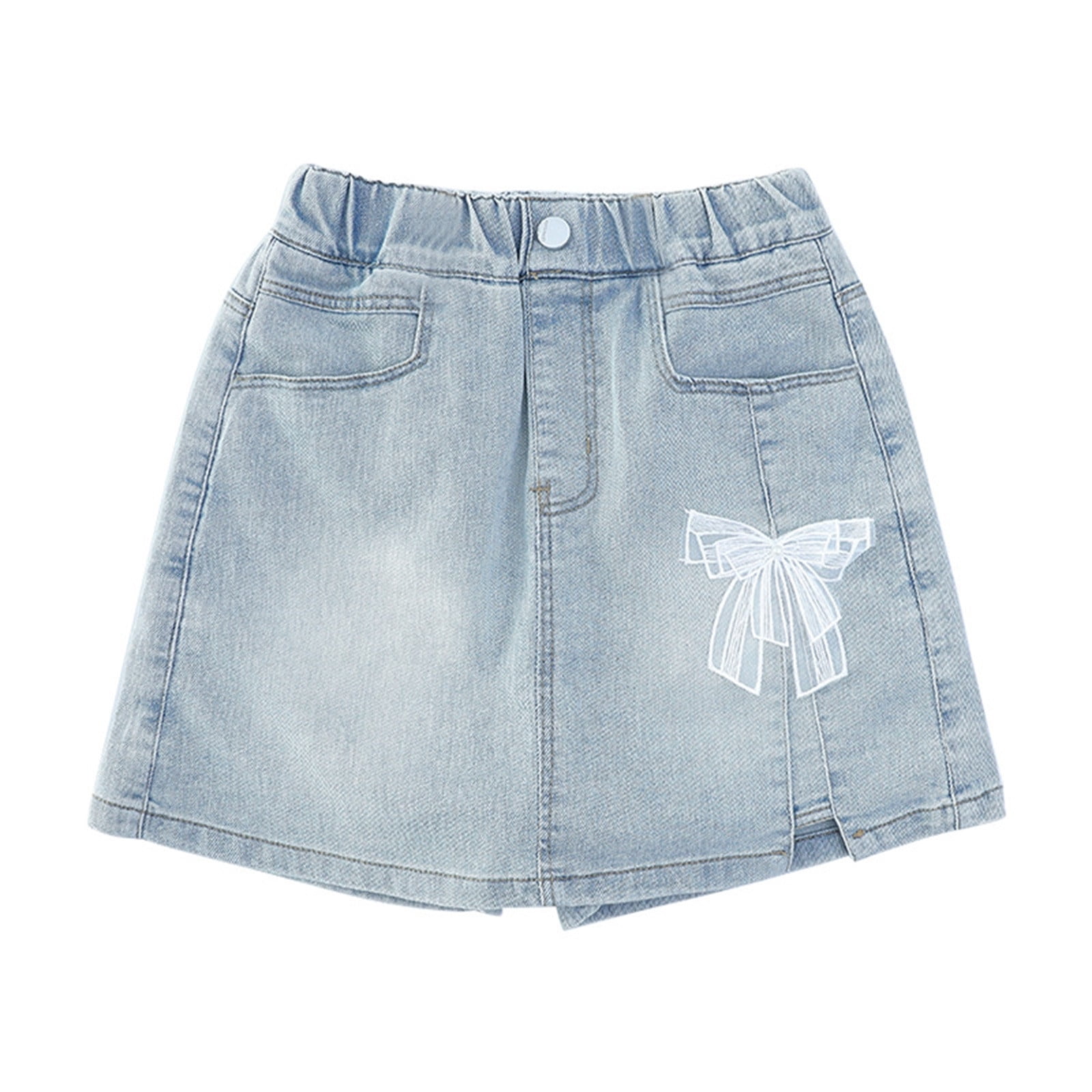 Afdoent Girls Shorts Casual Soft Stretch Elastic Waist Comfortable ...