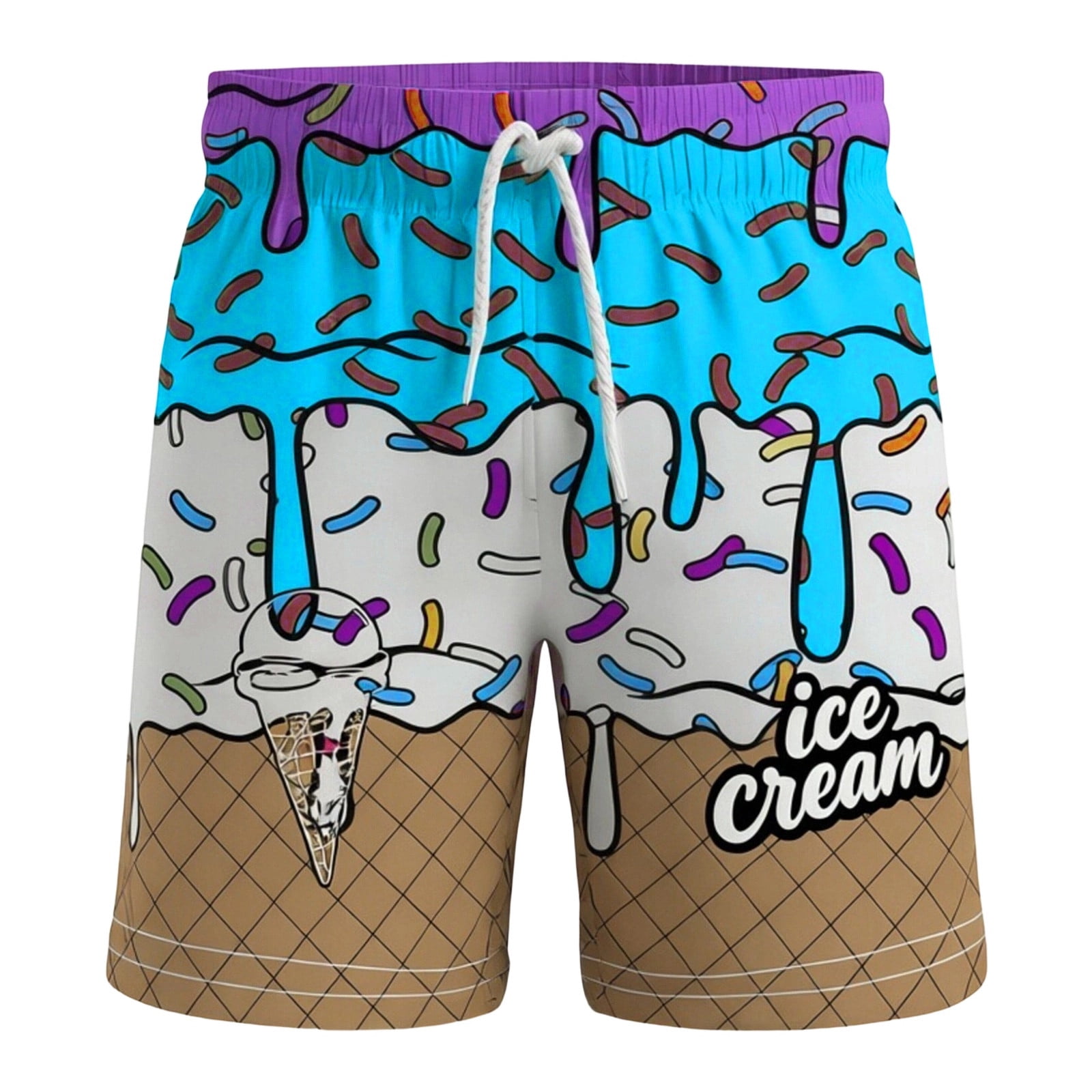 Afdoent Girls Shorts Kids Casual Summer Print Shorts Soft Elastic Waist ...