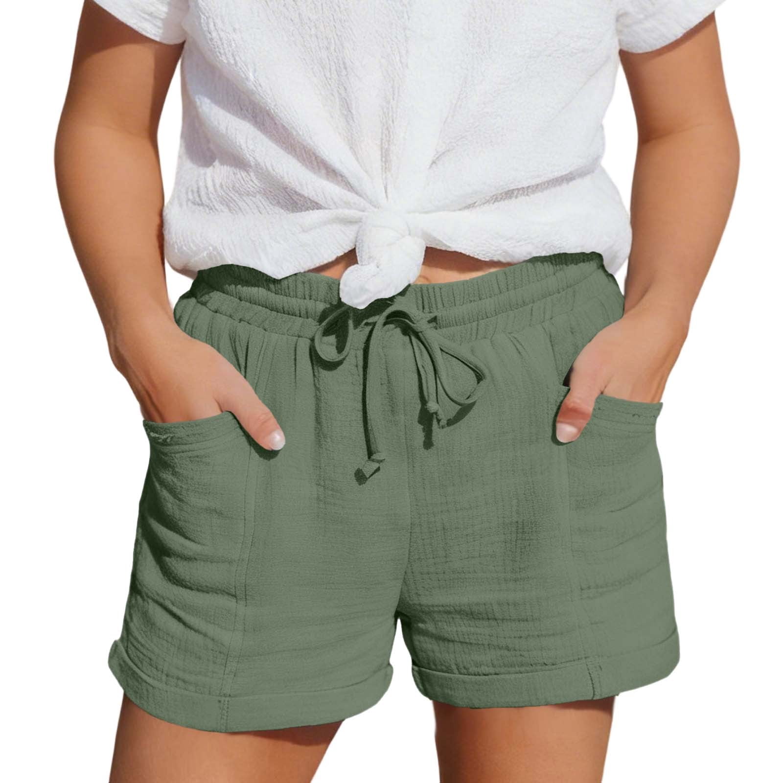 Afdoent Girls Shorts With Pocket Kids Comfortable Fit Solid Color ...