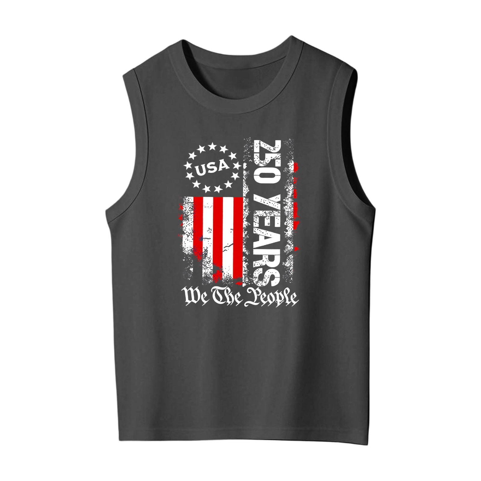 Afdoent Girls T-Shirts 250 Years Patriotic Sleeveless Top Independence ...