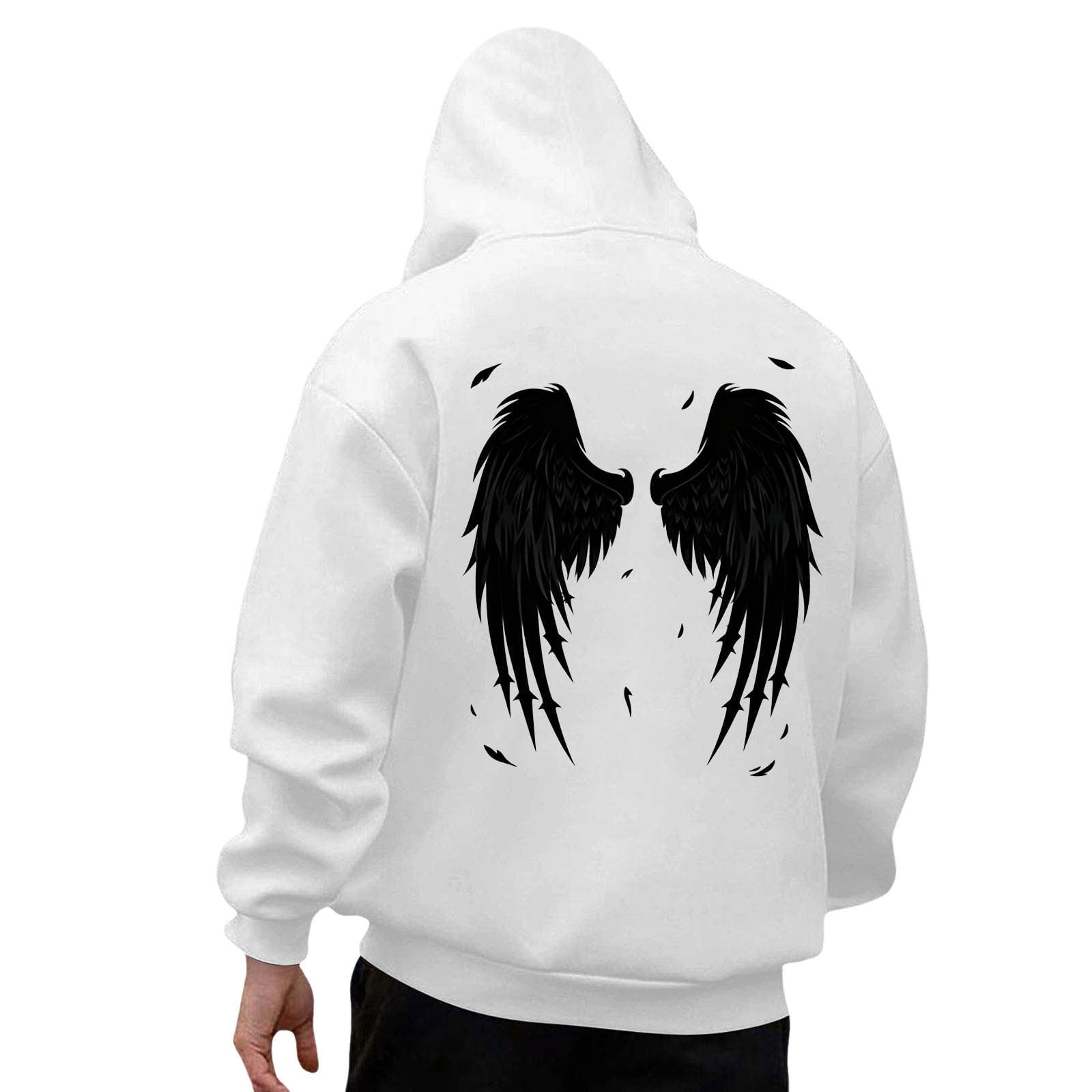 Afdoent Hoodies For Men Winter Graphic Printed Hooded Sweatshirt ...