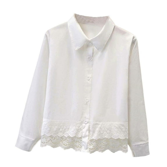 Afdoent Kids Girls Long Sleeve Blouses Kids Party Elegant Ruffled ...