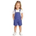 Afdoent Kids Overalls Boys And Girls Adorable Polka Overalls Shorts For ...
