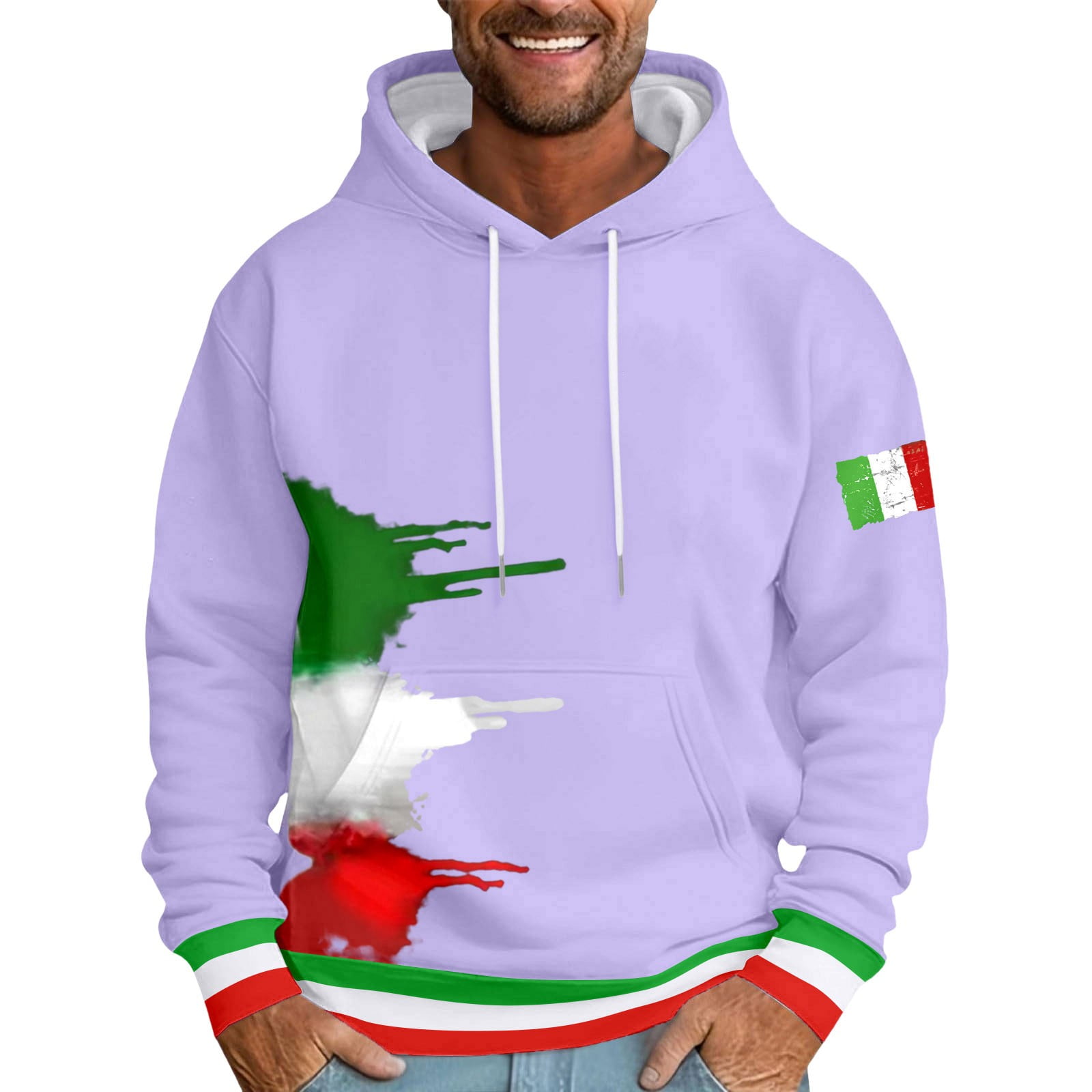 Afdoent Men Hoodies & Sweatshirts Printed Letter Design For Casual Wear ...