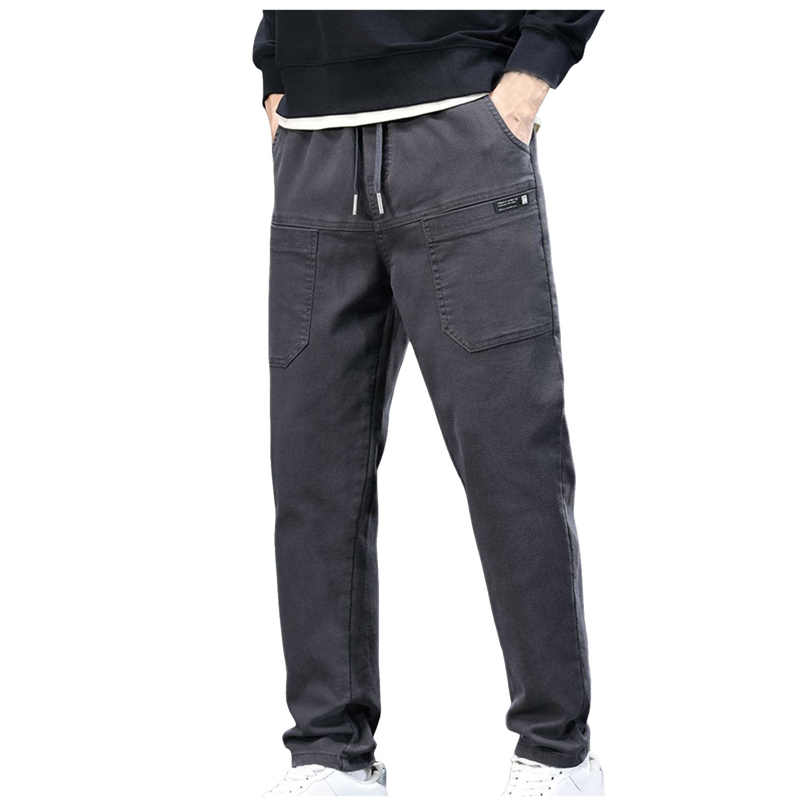 Afdoent Men's Casual Pants Male Soft Comfortable Fashion Trouser ...