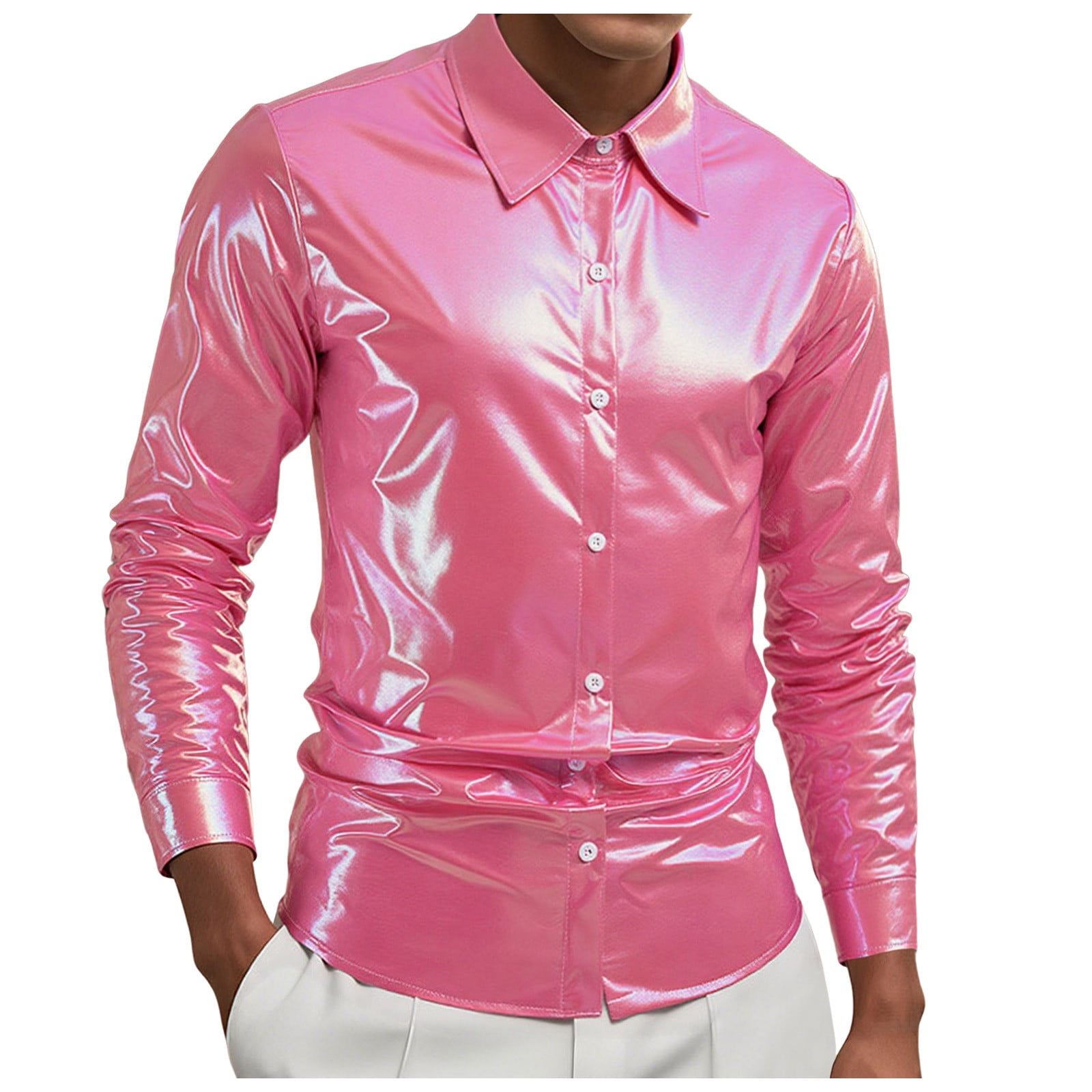 Afdoent Men's Casual Shirts Male Slim Fit Shirt Comfortable Breathable ...