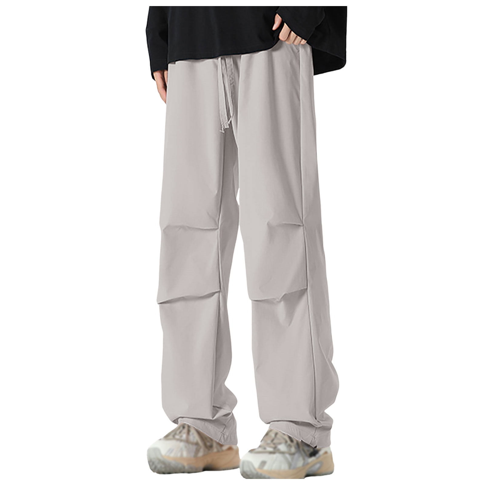 Afdoent Men's Classic Trousers 2025 Autumn New Male Solid Color Wide ...