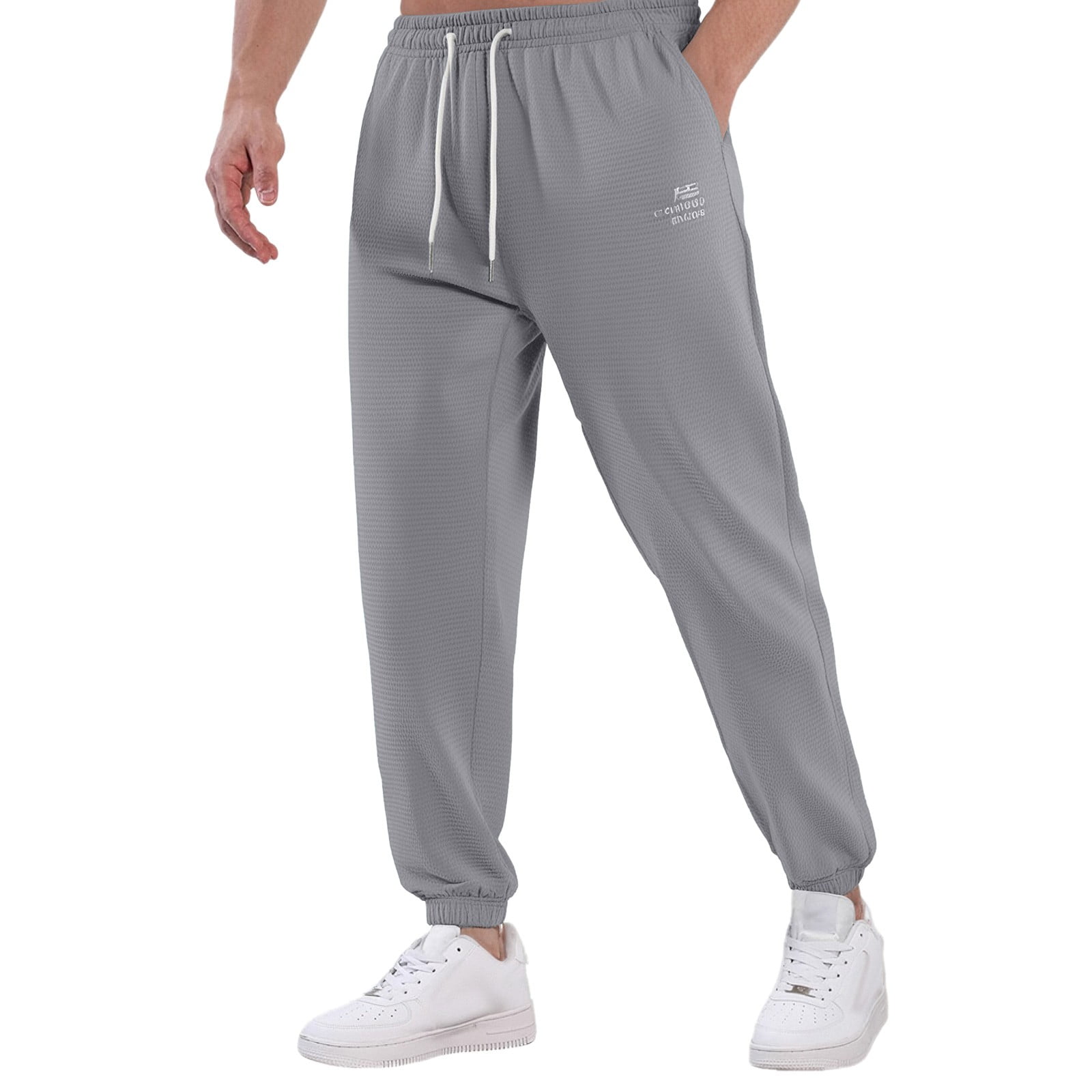 Afdoent Men's Classic Trousers Male Pants Summer Slim Mesh Breathable ...