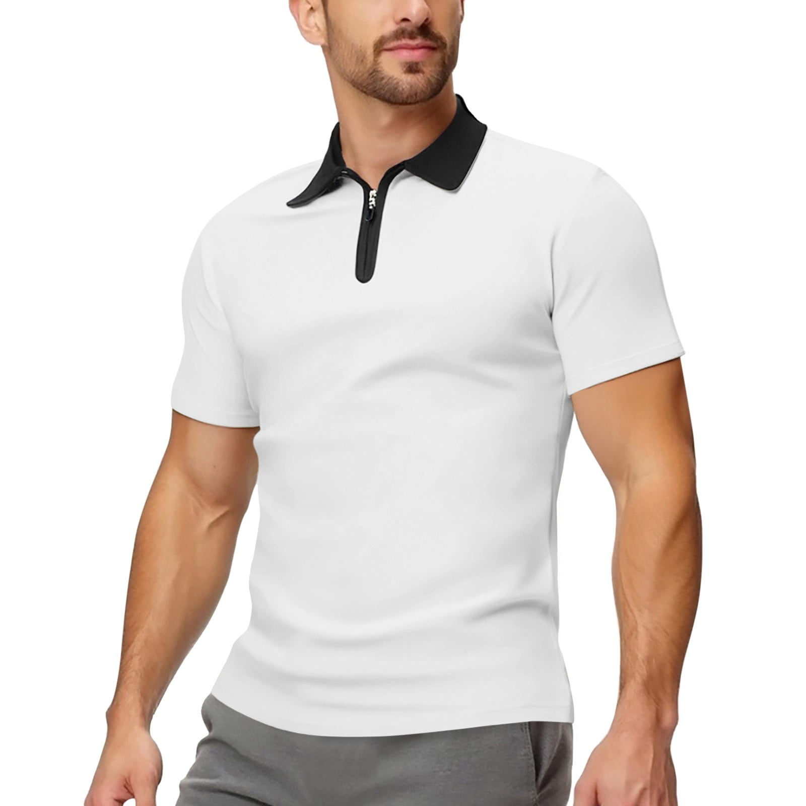 Afdoent Men's Polo Shirt 2025 Summer New Male Fashion Lapel Shirt Male ...