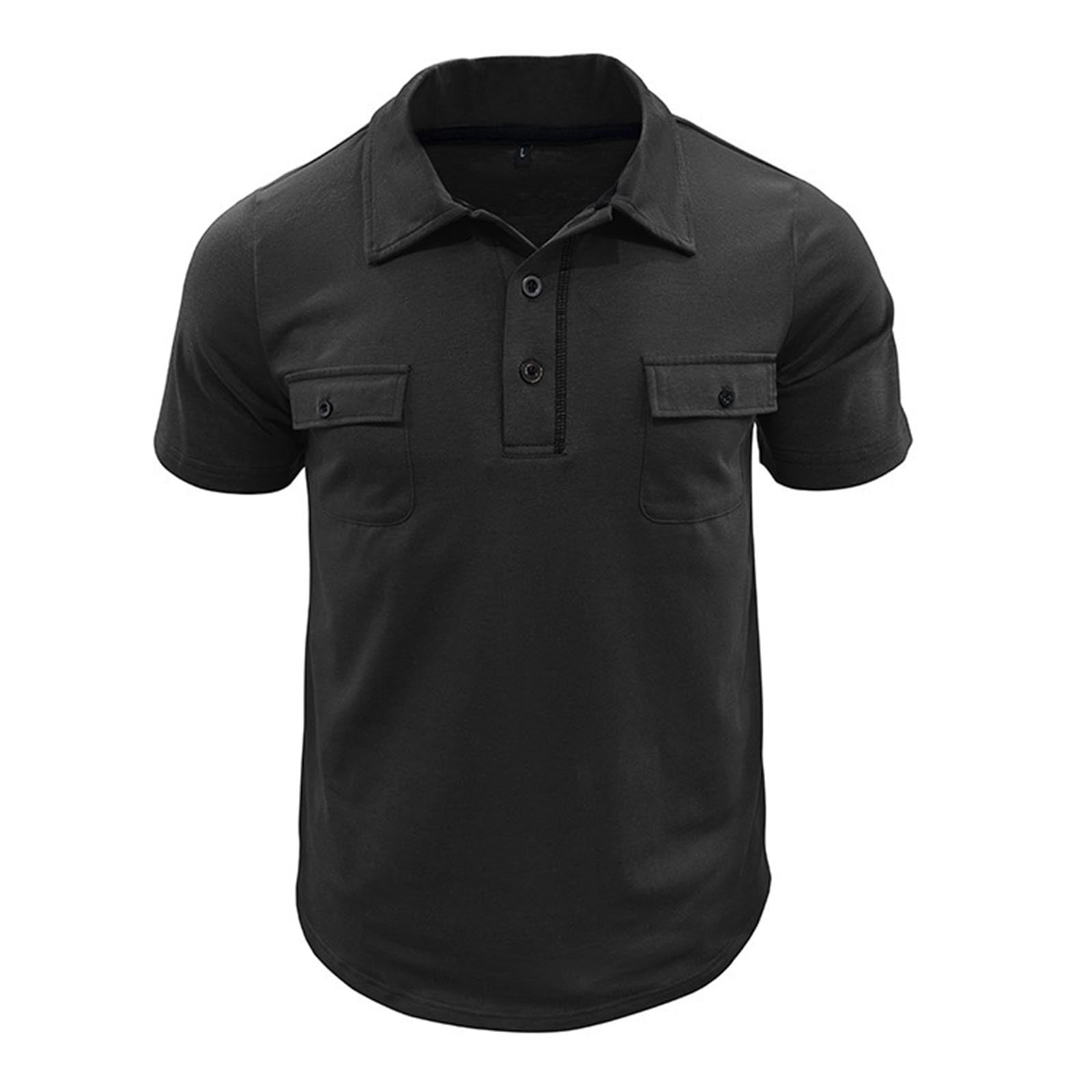 Afdoent Men's Polo Shirts Spring Summer Male Polo Shirt Short Sleeve ...